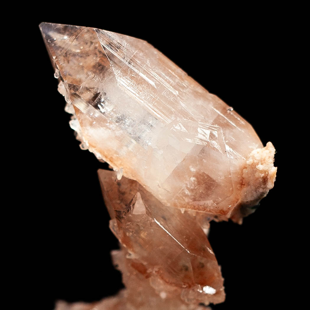 Pink Diamond Apophyllite Stalacites (Hematite Included) from Maharasht ...